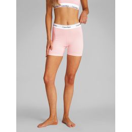 Damen Boxer "BOXER BRIEF", Calvin Klein Underwear, Gr. S, rosa, Jersey, Obermaterial: 53% Baumwolle, 35% Modal, 12% Elasthan, Unterhosen, mit Logobund