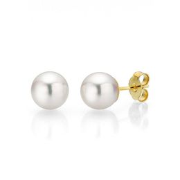 Firetti Damen Paar Ohrstecker "Schmuck Geschenk Gold 375 Ohrschmuck Perle verschiedene Gr&ouml;&szlig;en", 8, Gelbgold 375 Perlen, gold, Gelbgold 375, Perlen,