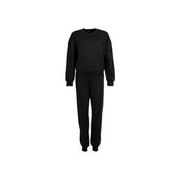Emporio Armani Damen Trainingshose "Trainingsanzug ICONIC TERRY", Gr. M, schwarz, Obermaterial: 55% Baumwolle CO. 45% Polyester PES., Hosen