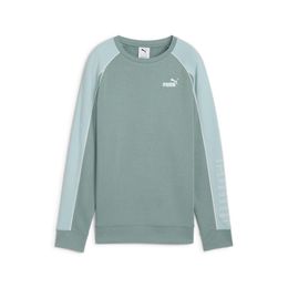 Puma Damen Langarmshirt "SPORT RELAXED CREW TR", gr&uuml;n, Gr. L, unifarben, Sweatware, Obermaterial: 68% Baumwolle, 32% Polyester, Shirts