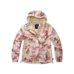 Allwetterjacke Brandit "Brandit Damen Ladies Summer Windbreaker Frontzip", Damen, Gr. 5XL, candy camo, 100% Polyester, mehrfarbig, normal, ohne Ausschnitt, Jacken