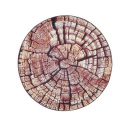 Teppich Gr. 2, braun (braun, gemustert), B:80cm H:5mm L:80cm, Kunstfaser, Polyester, Polypropylen, Teppiche, Teppich