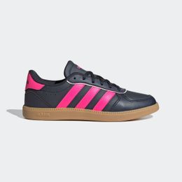 Mädchen Sneaker "BREAKNET SLEEK KIDS", adidas Sportswear, Gr. 40aurora ink, lucid pink, gum 3, Synthetik, Schuhe