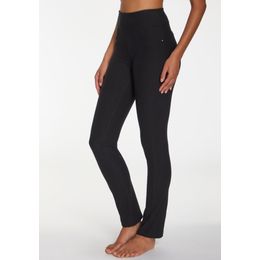 H.I.S. H.I.S Damen Schlupfhose, Gr. 32schwarz, Obermaterial: 70% Baumwolle, 25% Polyester, 5% Elasthan, unifarben, Basic, Hosen, in Jeans Optik