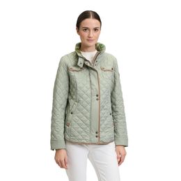 Gil Bret Damen Outdoorjacke, gr&uuml;n, Gr. 40, Strukturmuster, Steppware, Obermaterial: 100% Polyester, Jacken, mit Rei&szlig;verschluss an den Seiten