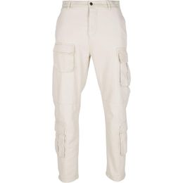 Karl Kani Damen Cargohose "Karl Kani Herren KM224-017-1 KK OG Washed Cargo Pants"lightsand, Gr. XL, unifarben, 100% Baumwolle, Hosen