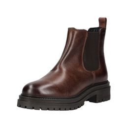 Geox Damen Stiefelette "Geox Stiefelette Leder/Textil", Gr. 36, braun, Leder, Textil, Schuhe