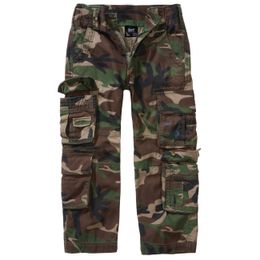 Brandit Jungen Cargohose "Brandit Kids Kids Pure Trouser"woodland, Gr. 134, 100% Baumwolle, Hosen