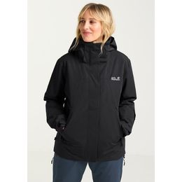 Jack Wolfskin Damen Skijacke "FLOWLINE 2L INS JKT W", schwarz, Gr. XL, Oberstoff: 100% POLYESTER; Kontrastmaterial 1: 100% POLYESTER; F&uuml;llung 1: 100%