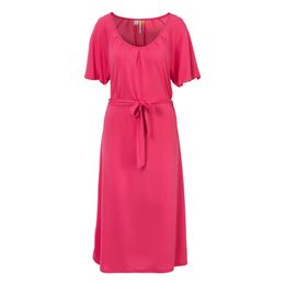 Ragwear Damen Sommerkleid "POZY", pink, Gr. M, unifarben, Jersey, Obermaterial: 68% Modal, 32% Polyester, Kleider