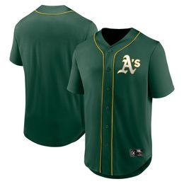 Fanatics Herren Footballtrikot "Fanatics Trikot Oakland Athletics MLB Core Foundation", gr&uuml;n, Gr. XL, 100% Polyester, Trikots