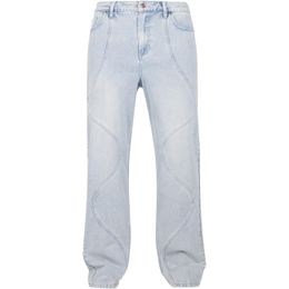Bequeme Jeans Karl Kani "Karl Kani Herren", Herren, Gr. 28, Normalgr&ouml;&szlig;en, bleached blau, 85% Baumwolle, 15% Polyester, Jeans