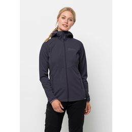 Jack Wolfskin Damen Softshelljacke "GO HIKE SOFTSHELL W"graphite, Gr. M, OBERSTOFF 100% POLYESTER FUTTER 100% POLYESTER, Jacken