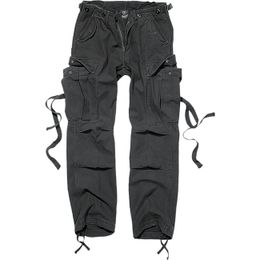 Brandit Damen Cargohose "Brandit Damen Ladies M-65 Cargo Pants"schwarz, Gr. 36, unifarben, 100% Baumwolle, Hosen
