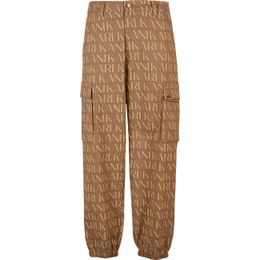 Karl Kani Damen Cargohose "Karl Kani Karl Kani AOP Cargo Pants"light sand, sand, Gr. XL, unifarben, 100% Baumwolle, Hosen