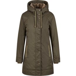 Parka Brandit "Brandit Brandit Women Savannah Winterparka", Damen, Gr. 4XL, olive, 65% Polyester, 35% Baumwolle, unifarben, normal, ohne Ausschnitt, Jacken Parka