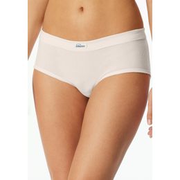 Schiesser Damen Panty "Revival Kollektion", Gr. 36, wei&szlig;, Feinripp, Obermaterial: 95% Baumwolle, 5% Elasthan, unifarben, Unterhosen, mit platziertem