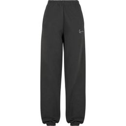 Karl Kani Damen Jogginghose "Karl Kani Karl Kani Small Signature Washed OS Sweatpants"schwarz, Gr. XXS, unifarben, 100% Baumwolle, Hosen