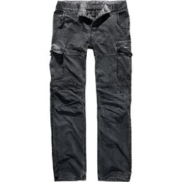 Brandit Herren Cargohose "Brandit Herren Rocky Star Cargo Pants"schwarz, Gr. XXL, unifarben, 100% Baumwolle, Hosen