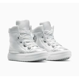 Converse M&auml;dchen Sneaker "CHUCK TAYLOR ALL STAR ELEMENTS BOOT", Gr. 27, wei&szlig;, Textil, Schuhe, gef&uuml;ttert