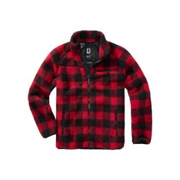 Brandit Damen Allwetterjacke "Brandit Herren Teddyfleece Jacket"rot, schwarz, Gr. S, mehrfarbig, 100% Polyester, Jacken