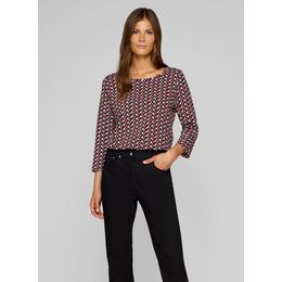 Rabe Damen Print-Shirt "T-Shirt", rot, Gr. 40, 92%Baumwolle, 8%Elastan, Shirts