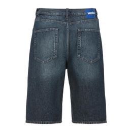 HUGO BLUE Herren Shorts "Skate shorts", blau, Gr. 30, unifarben, Jeans, Obermaterial: 100% Baumwolle, Hosen, mit Logo-Lederpatch am Bund