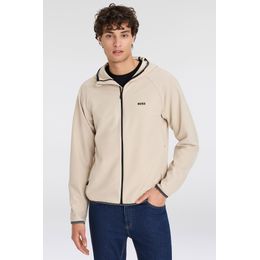 BOSS Green Herren Funktionsjacke "L Commuter", beige, Gr. XXL, unifarben, Web, Obermaterial: 95% Polyester, 5% Elasthan, Jacken, wasserabweisend