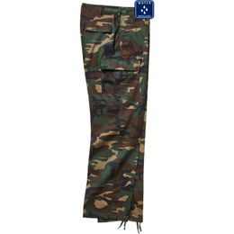 Brandit Damen Cargohose "Brandit Herren US Ranger Cargo Pants"olive camouflage, Gr. XL, 65% Polyester, 35% Baumwolle, Hosen