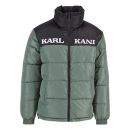 Winterjacke Karl Kani "Karl Kani Herren", Herren, Gr. L, dusty gr&uuml;n, 100% Polyester, mehrfarbig, normal, hoch geschlossener Ausschnitt, Jacken Winterjacke