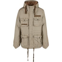 Allwetterjacke Brandit "Brandit Brandit Men Respite Jacket", Damen, Gr. 4XL, olive, 100% Baumwolle, unifarben, normal, amerikanischer Ausschnitt, Jacken