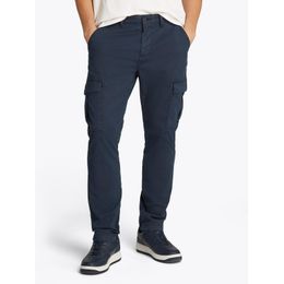 Tommy Jeans Herren Cargohose "TJM AUSTIN CARGO", blau, Gr. 38, unifarben, Web, Obermaterial: 98% Baumwolle, 2% Elasthan, Hosen, mit Logostickerei