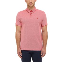 Mustang Herren Kurzarmshirt "Herren Style Palco", rot, Gr. XL, Piqué, 100% Baumwolle, Shirts