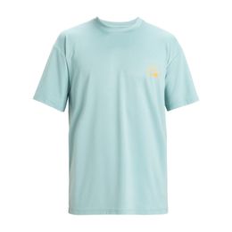 Quiksilver Damen Funktionstop "DNA Bubble Logo", blau, Gr. XL, 92% Polyester, 8% Elasthan, Tops