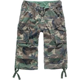 Brandit Damen Stoffhose "Brandit Herren Urban Legend Cargo 3/4 Shorts"olive camouflage, Gr. XXL, unifarben, 100% Baumwolle, Hosen