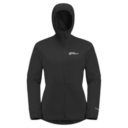 Jack Wolfskin Damen Softshelljacke "FELDBERG HOODY W", schwarz, Gr. XS, Hauptmaterial: 100% Polyester, Jacken
