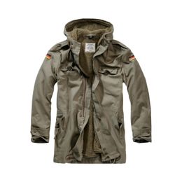 Brandit Herren Allwetterjacke "Brandit Herren BW Flag Parka"olive, Gr. 50, unifarben, 100% Baumwolle, Jacken