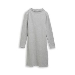 Tom Tailor Damen Cosy Kleid mit Stehkragen, bunt, Meliert, Gr. 46