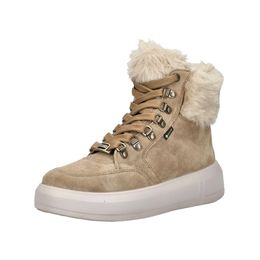 Legero Damen Schn&uuml;rstiefelette "Legero Stiefelette Veloursleder/Textil", Gr. 40beige, Textil, Veloursleder, Schuhe