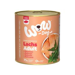WOW! Dog Lachs Adult Hunde-Nassfutter getreidefrei 6x800g