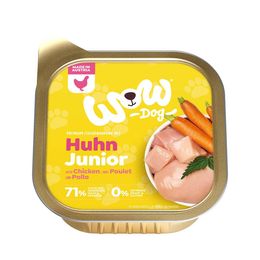 WOW! Dog Huhn Junior Hunde-Nassfutter getreidefrei 11x150g