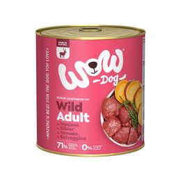 WOW! Dog Wild Adult Hunde-Nassfutter getreidefrei 6x800g