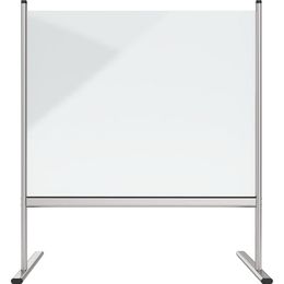 MAGNETOPLAN Hygienewand Acrylglas mit Alurahmen, F&uuml;&szlig;e, transparent, BxH 1015 x 925 mm, ab 10 Stk