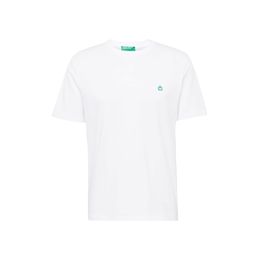 United Colors Of Benetton T-Shirt Herren Gr&ouml;&szlig;e XXL gr&uuml;n / wei&szlig;
