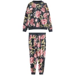 next Pyjama Damen Gr&ouml;&szlig;e XS apfel / magenta / schwarz / wei&szlig; Winterkleid