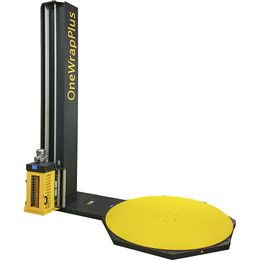Palettenwickler OneWrap+, mit rundem Drehteller, Palettenh&ouml;he 2200 mm, mit Drehteller &Oslash; 1650 mm, mechanische Bremse/Schnellentriegelung kaiserkraft