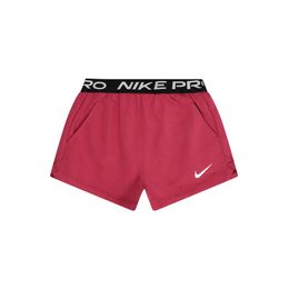 Nike Sportswear Shorts 'ESSENTIALS' M&auml;dchen Gr&ouml;&szlig;e 116 himbeer / schwarz / wei&szlig;