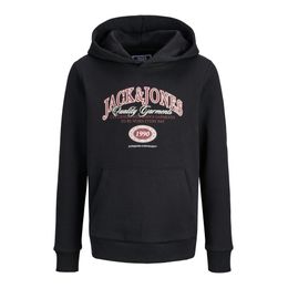Jack & Jones Jack & Jones Junior Sweatshirt 'JJARI' Jungen Gr&ouml;&szlig;e 104 weinrot / schwarz / wei&szlig;