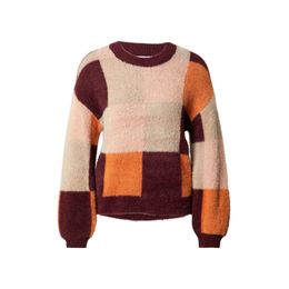 Vila Pullover 'VIHALLO' Damen Gr&ouml;&szlig;e XL ecru / mandarine / rosa / rubinrot