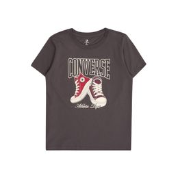 Converse T-Shirt M&auml;dchen Gr&ouml;&szlig;e 147/163 anthrazit / rot / burgunder / wei&szlig;